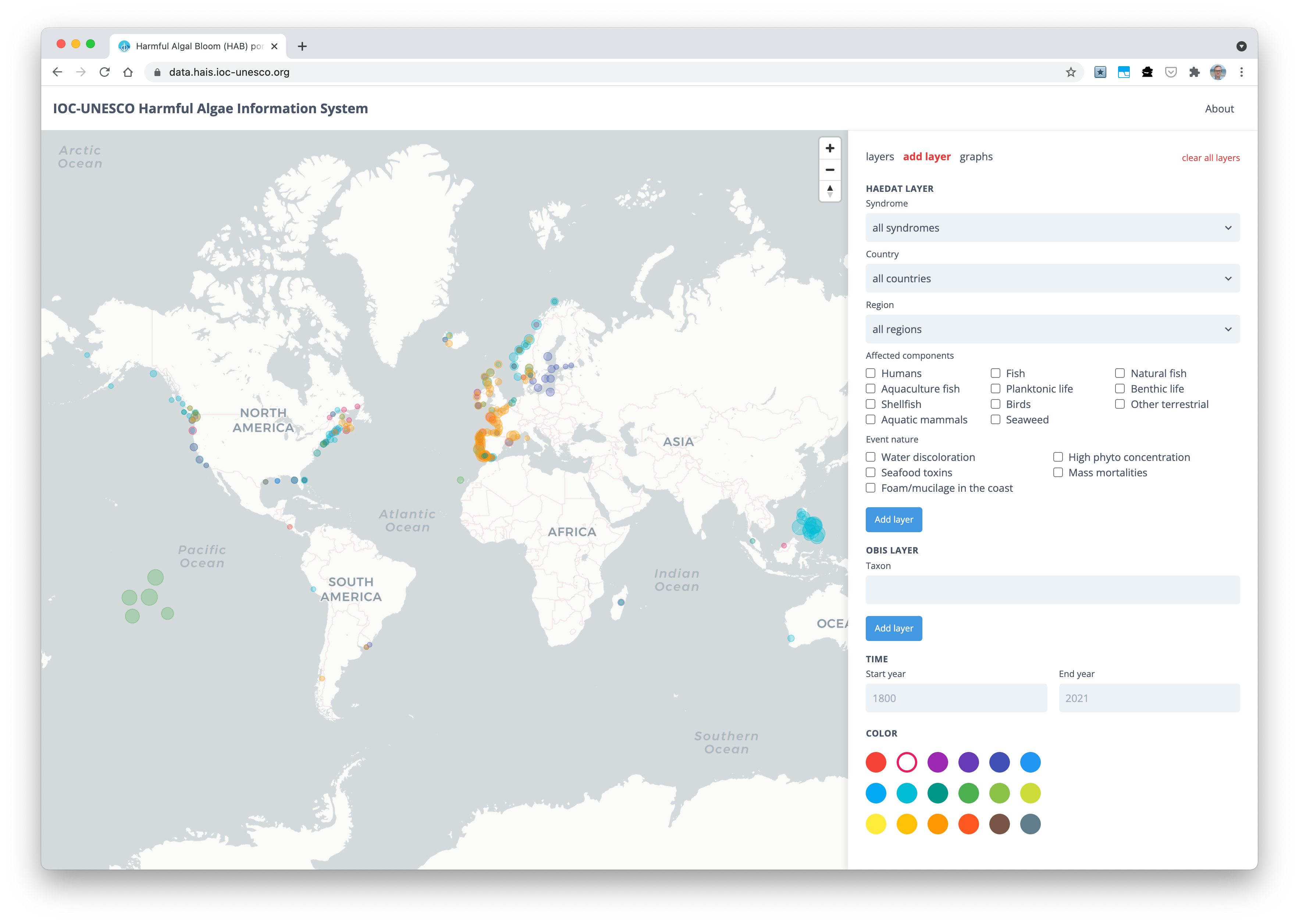 Submitting HAB occurrence data to OBIS